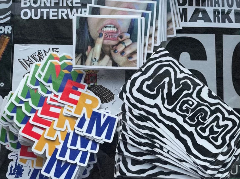 nerm sticker packs – nerm apparel